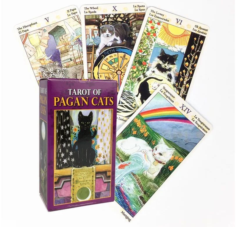 Pagan Cats Mini tarot deck – Spiritually Rooted