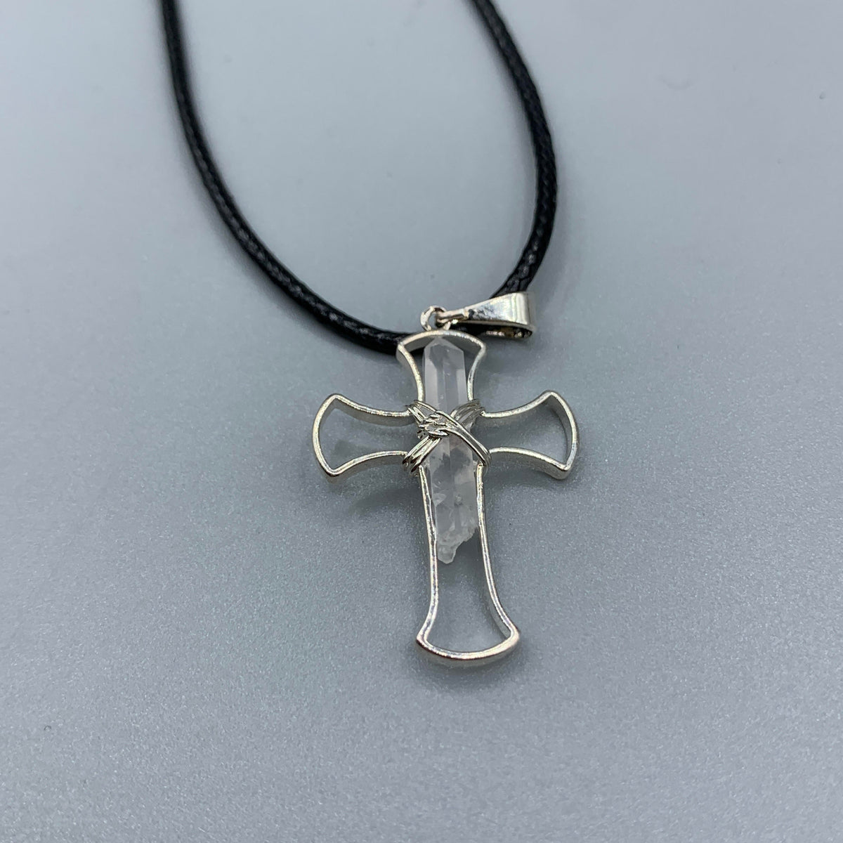 Clear Quartz Cross Necklace – Spiritually Rooted